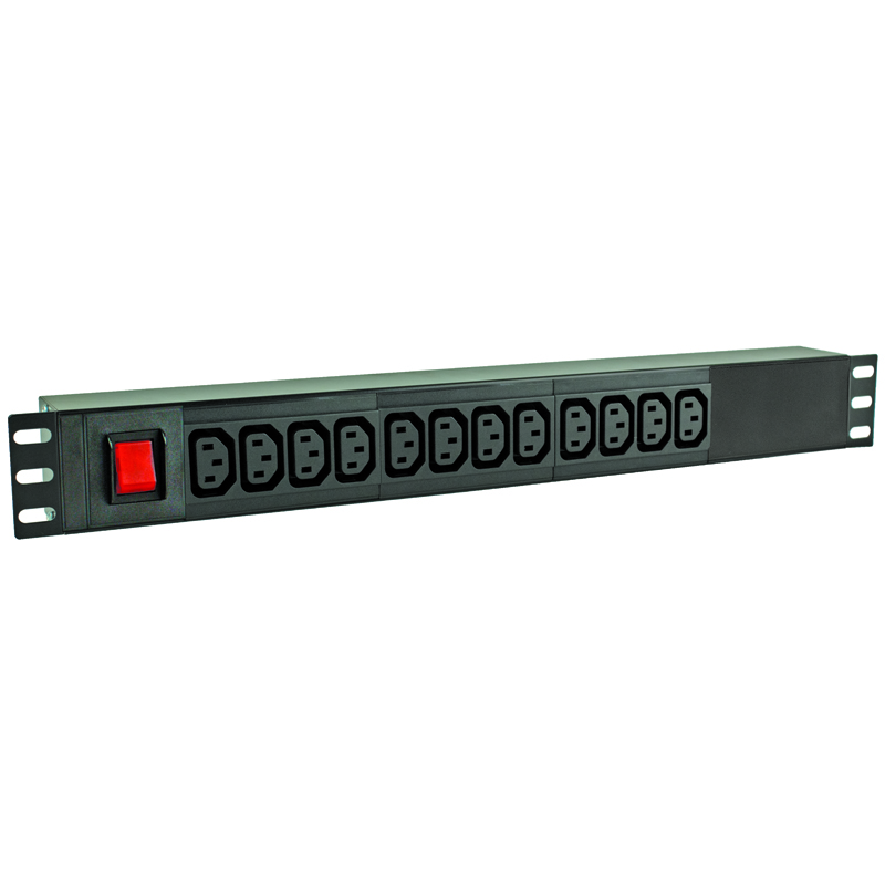 IEC C13 Switched 19" Horizontal Rack Mount - 12 Way - RPP