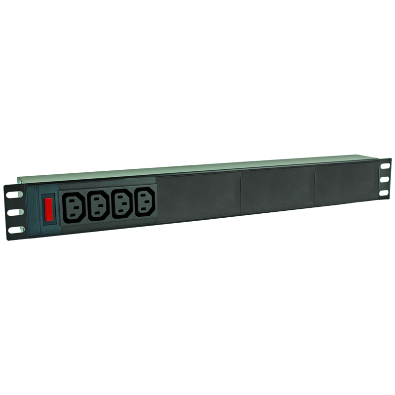 IEC C13 Neon Indicated 19" Horizontal Rack Mount - 4 Way - RPP