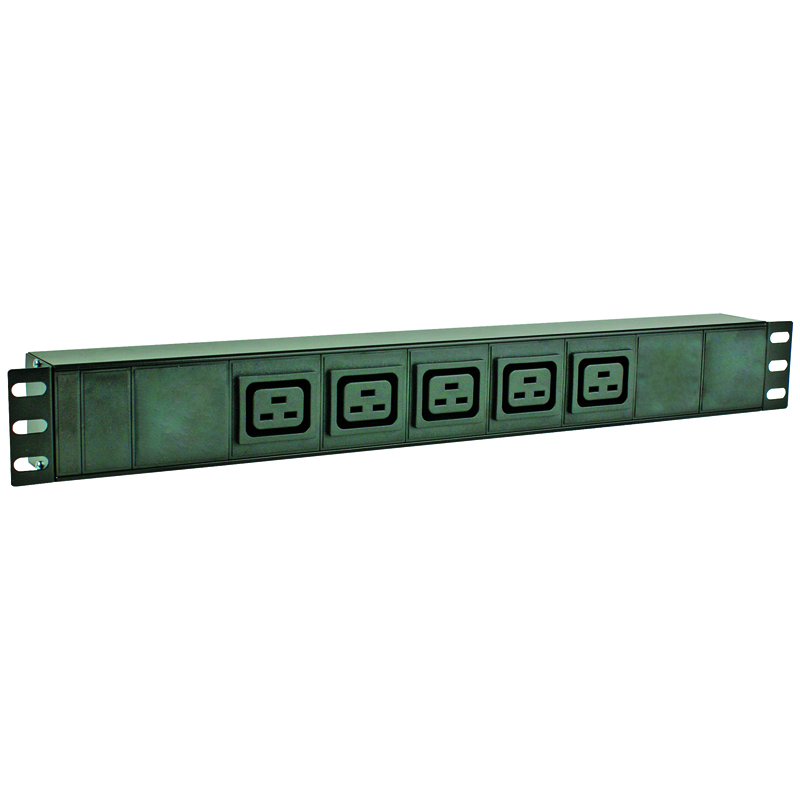 IEC C19 Neon Indicated 19" Horizontal Rack Mount - 5 Way - RPP